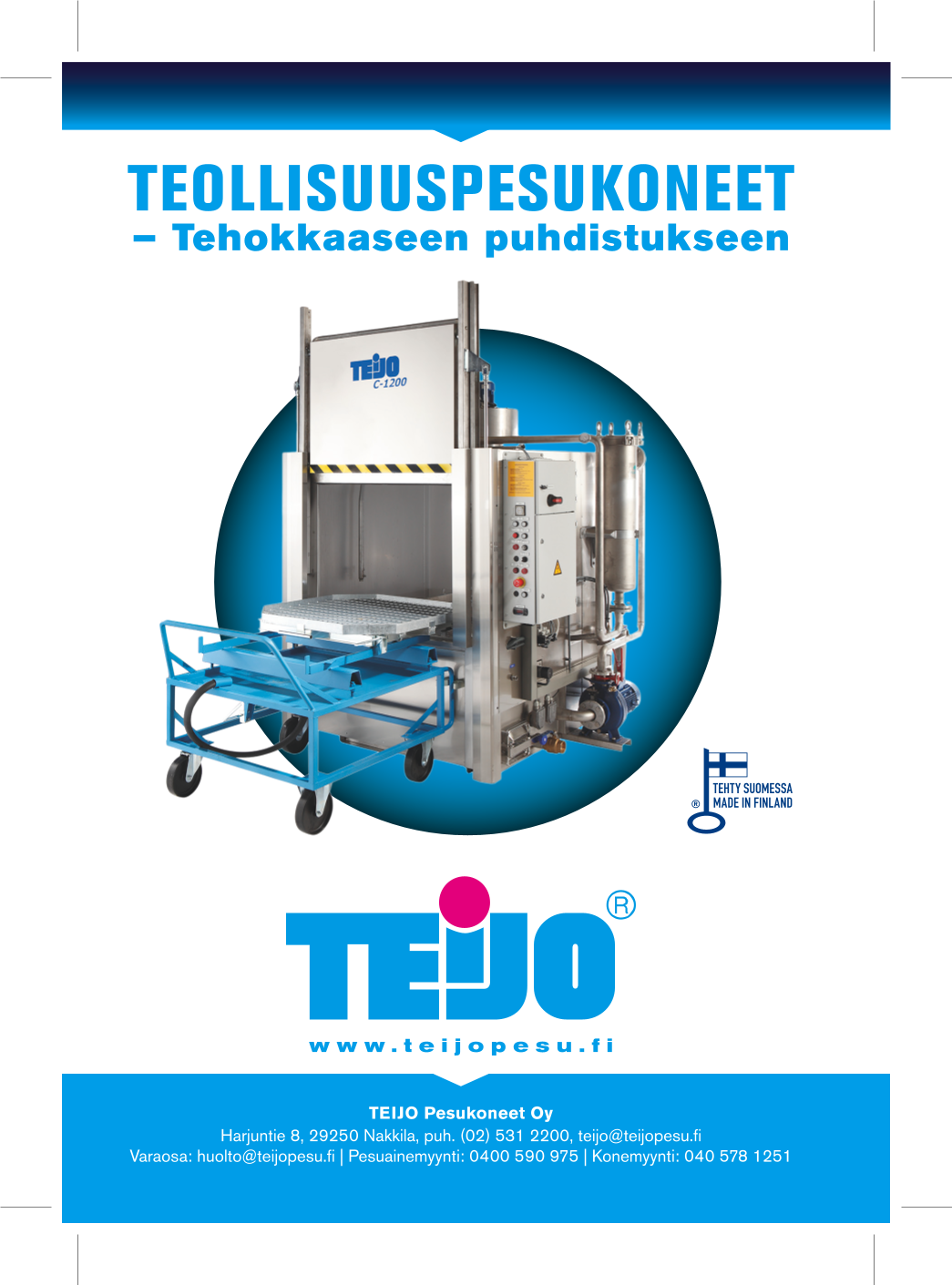 TEIJO Pesukoneet Oy | Metal | AMT.fi